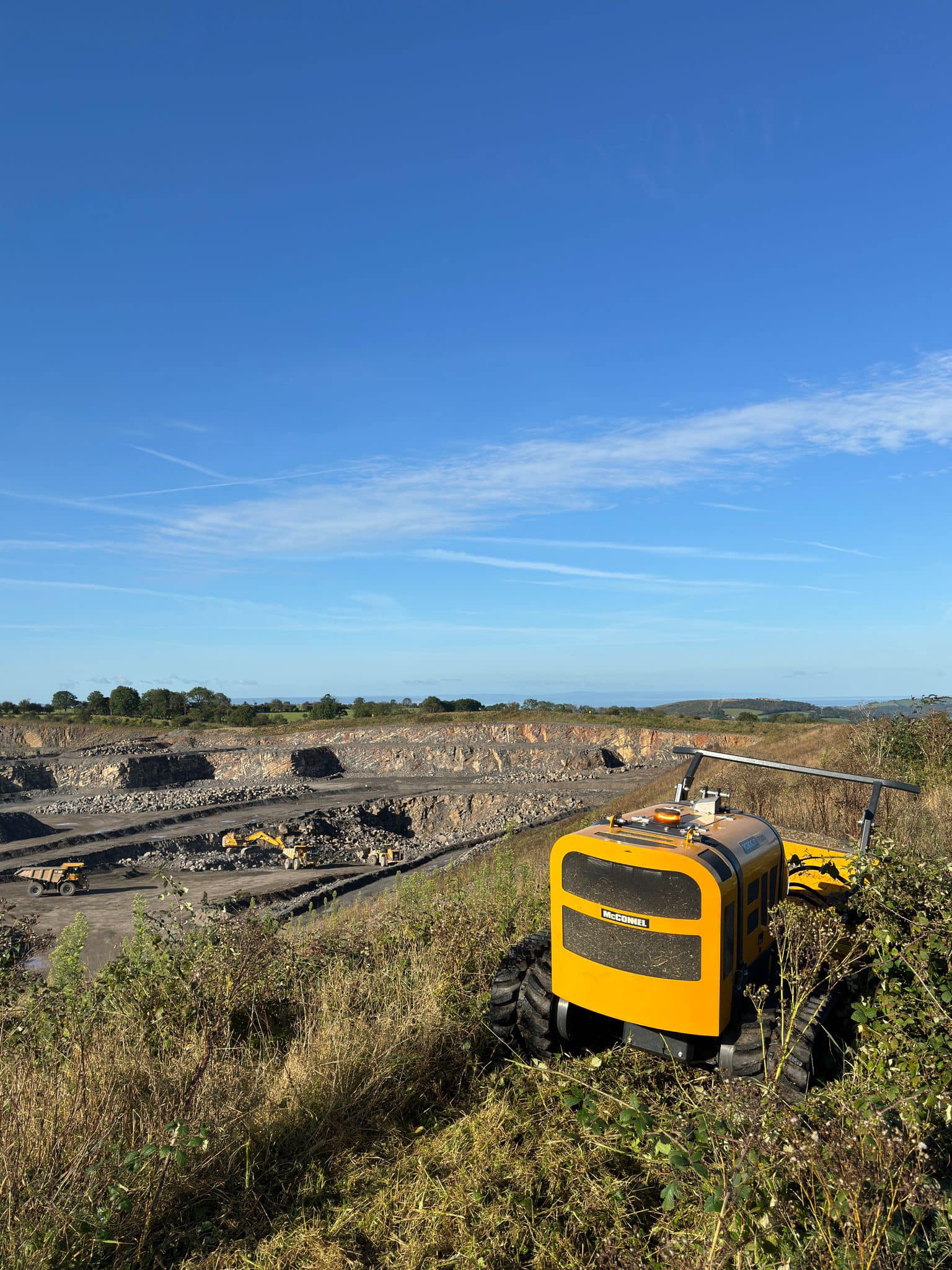 Robo Flail working around a quarry on the Mendip Hills - Conservation ...