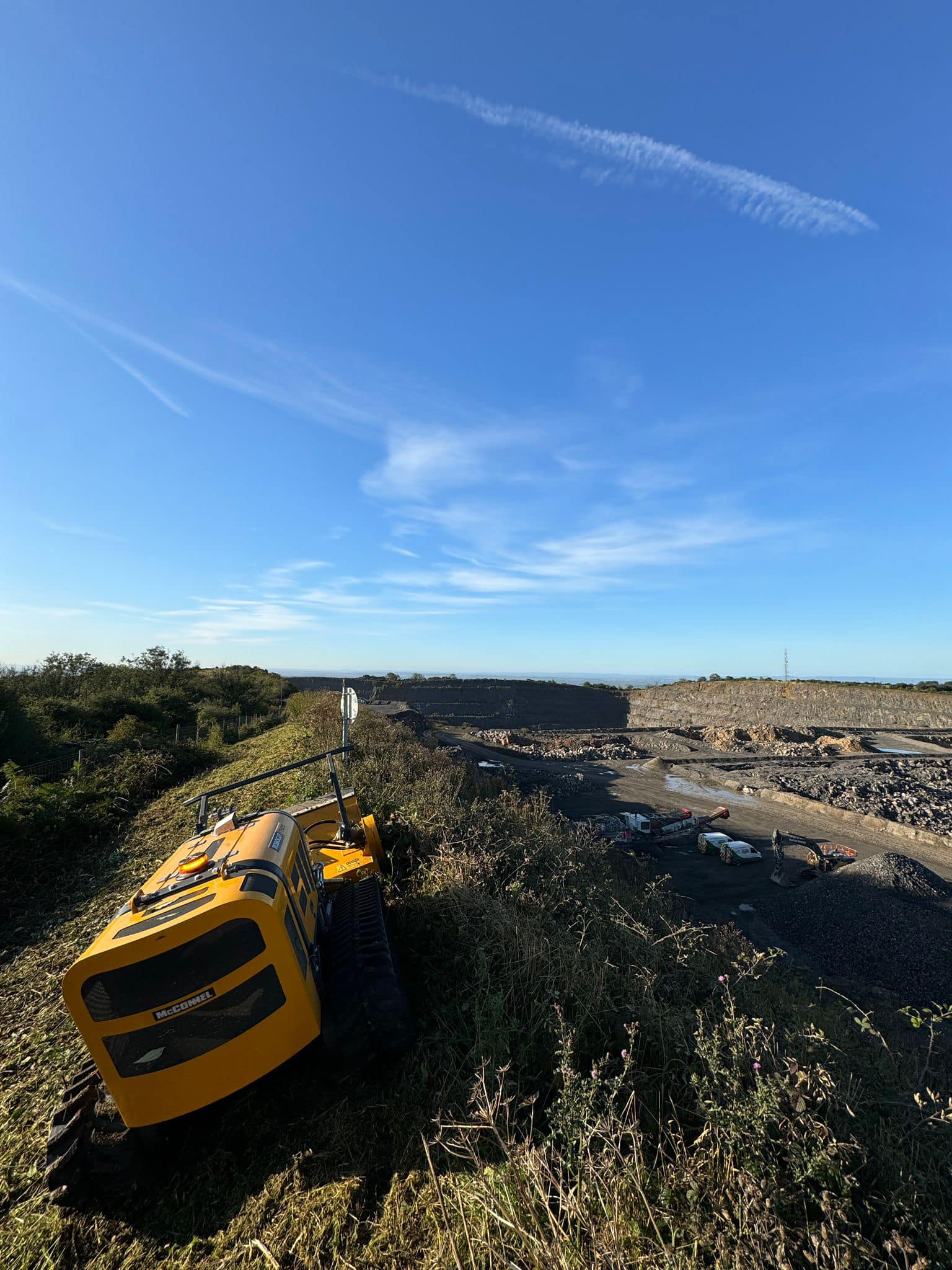 Robo Flail working around a quarry on the Mendip Hills - Conservation ...